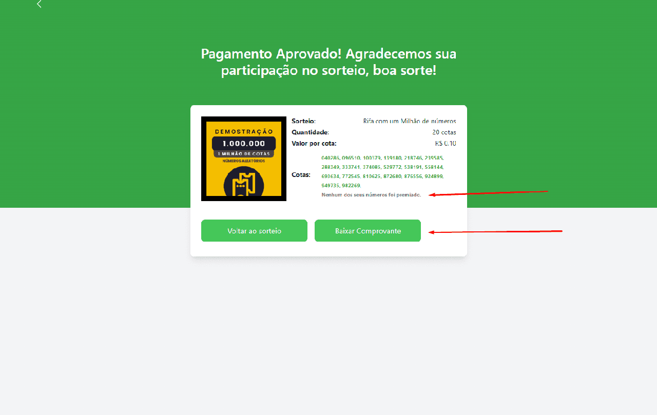 Script Rifa Premium em Php Laravel - 1 Milhão de Números e Afiliados