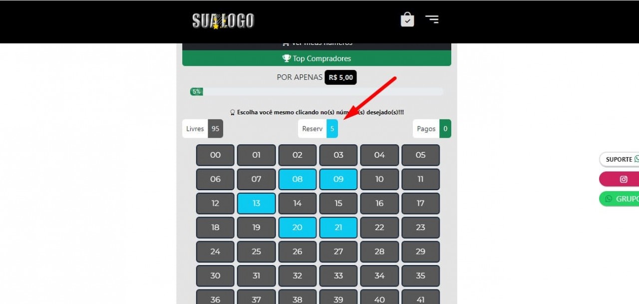 Script Rifa Premium em Php Laravel - 1 Milhão de Números e Afiliados