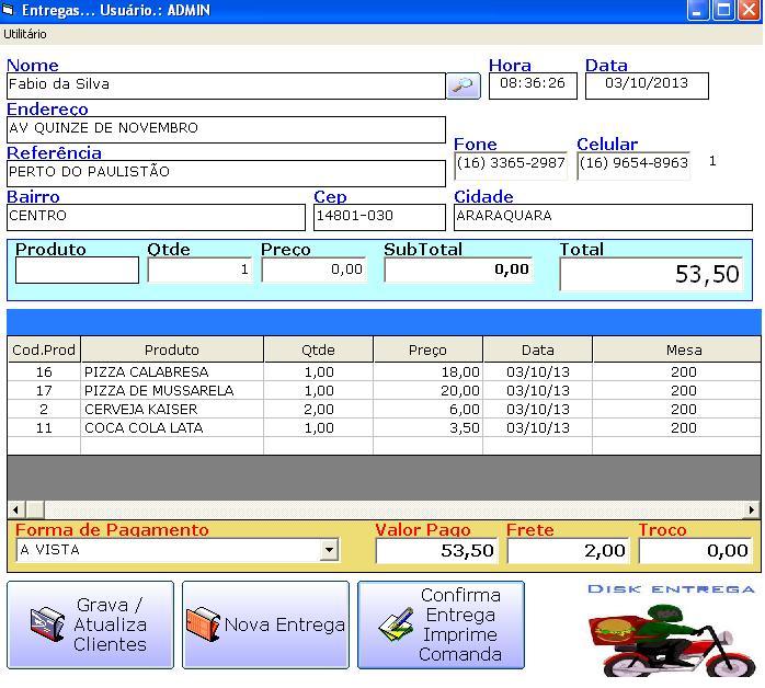 Fontes em visual Basic do sistema Bar, Restaurante, Pizzaria e Lanchonete
